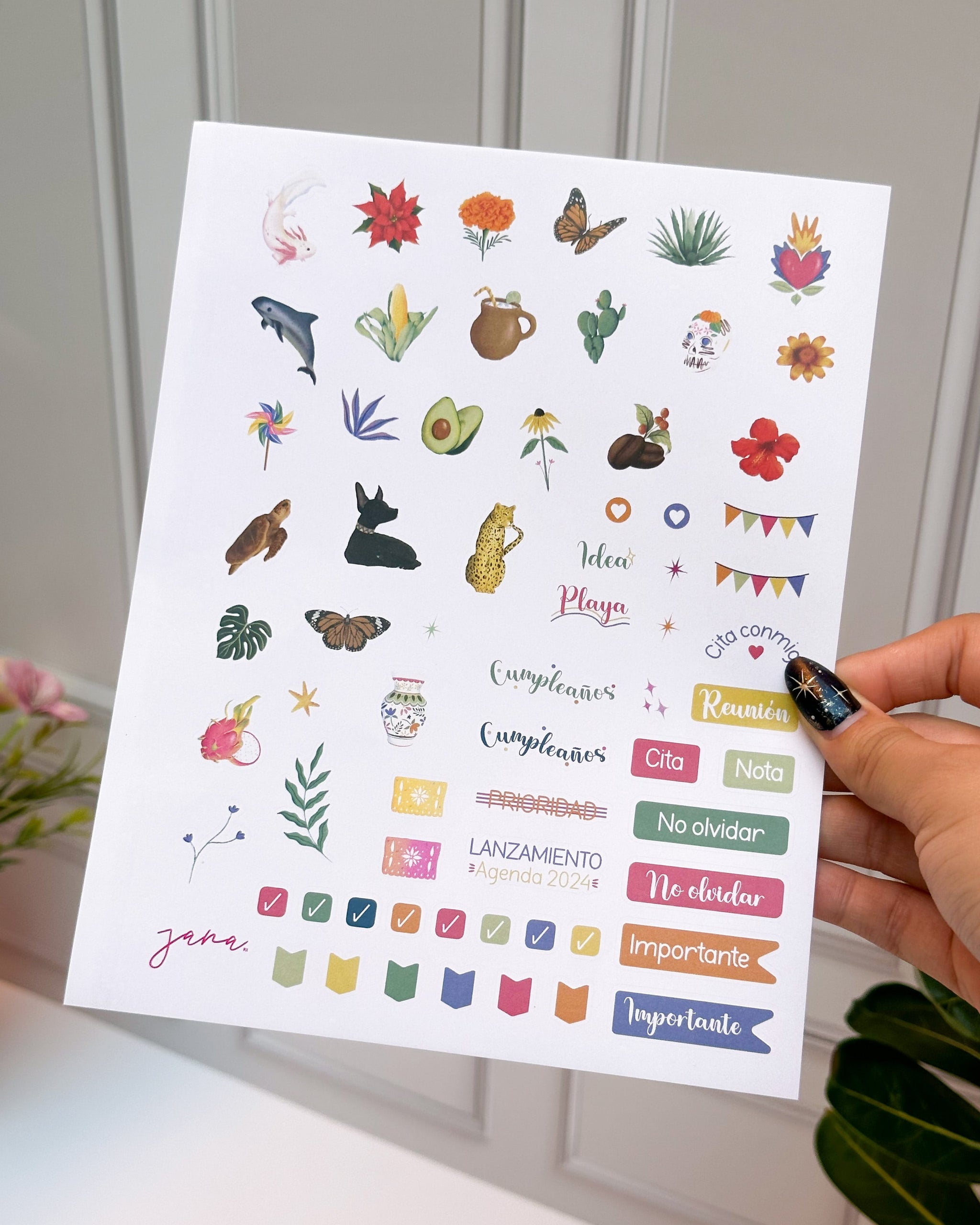 Planilla de stickers – JanaMx